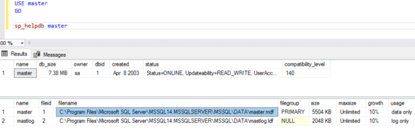 Determine free space for MS SQL Server databases - Abort, Retry, Fail?